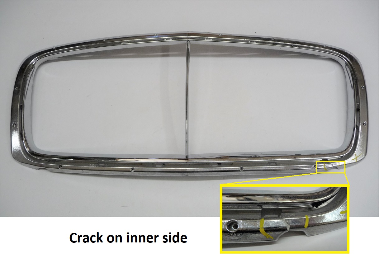 12-18 Bentley Continental GTC GT Front Grille Chrome Bezel Trim ...
