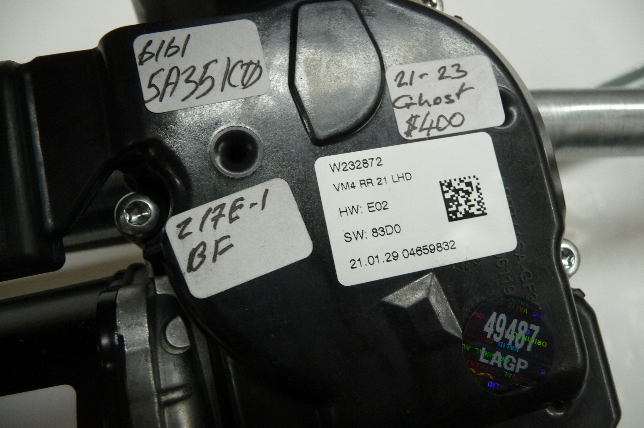 2021-2023 Rolls-Royce Ghost RR21 Linkage Wiper System With Motor ...