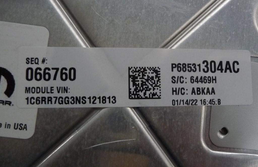 2020-2022 Ram 1500 Classic Engine Control Module ECM 68434916AB OEM A1 ...