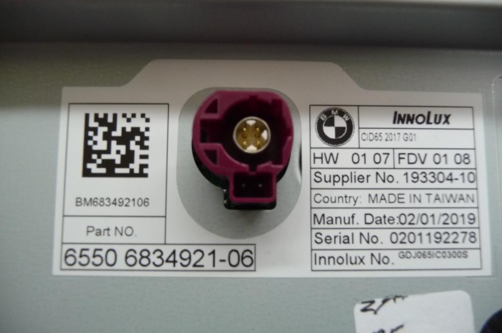 2018-2021 BMW G01 G02 X3 X4 Central Information Display 65506834921 OEM ...