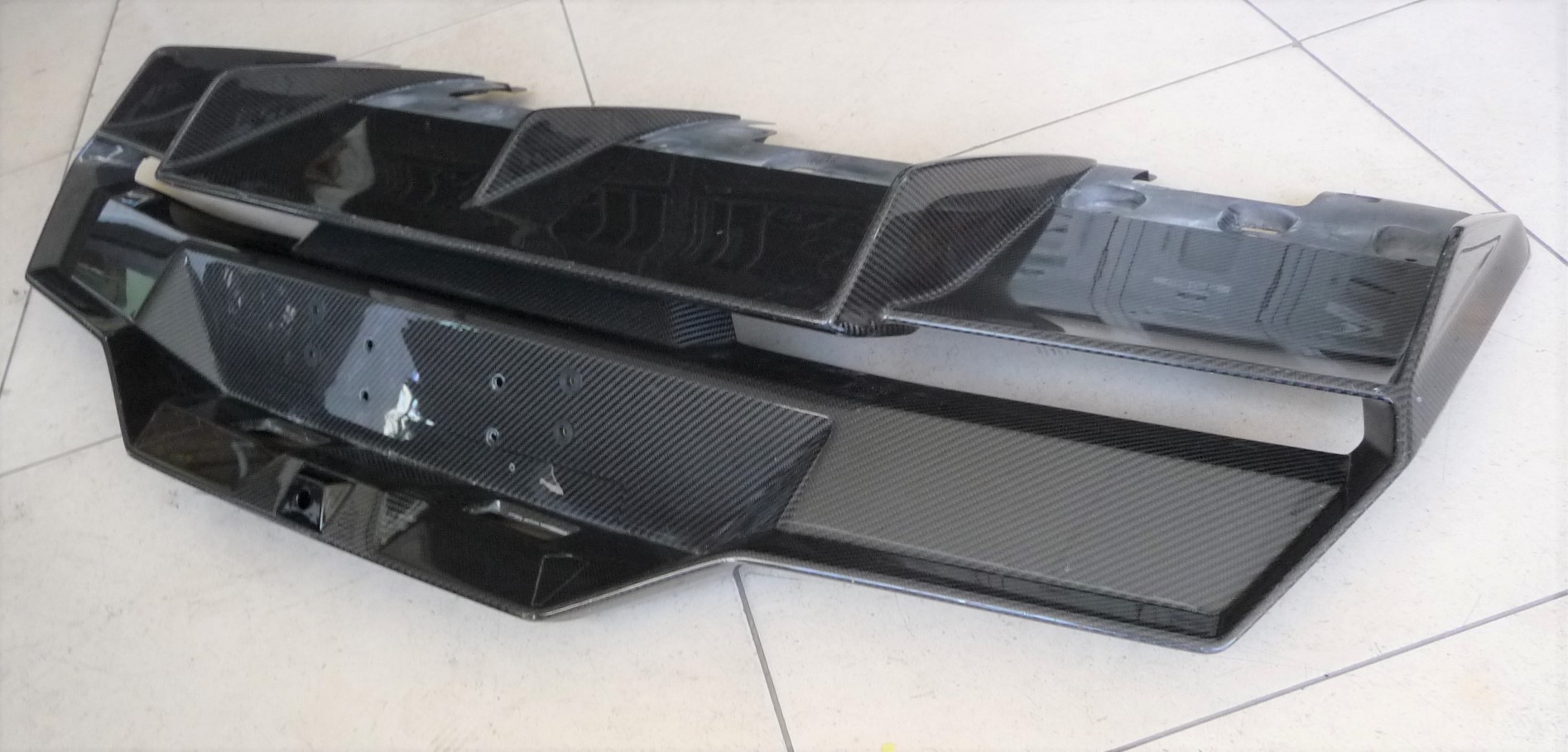 21 22 Lamborghini Huracan STO Rear Bumper Diffuser Carbon Fiber ...