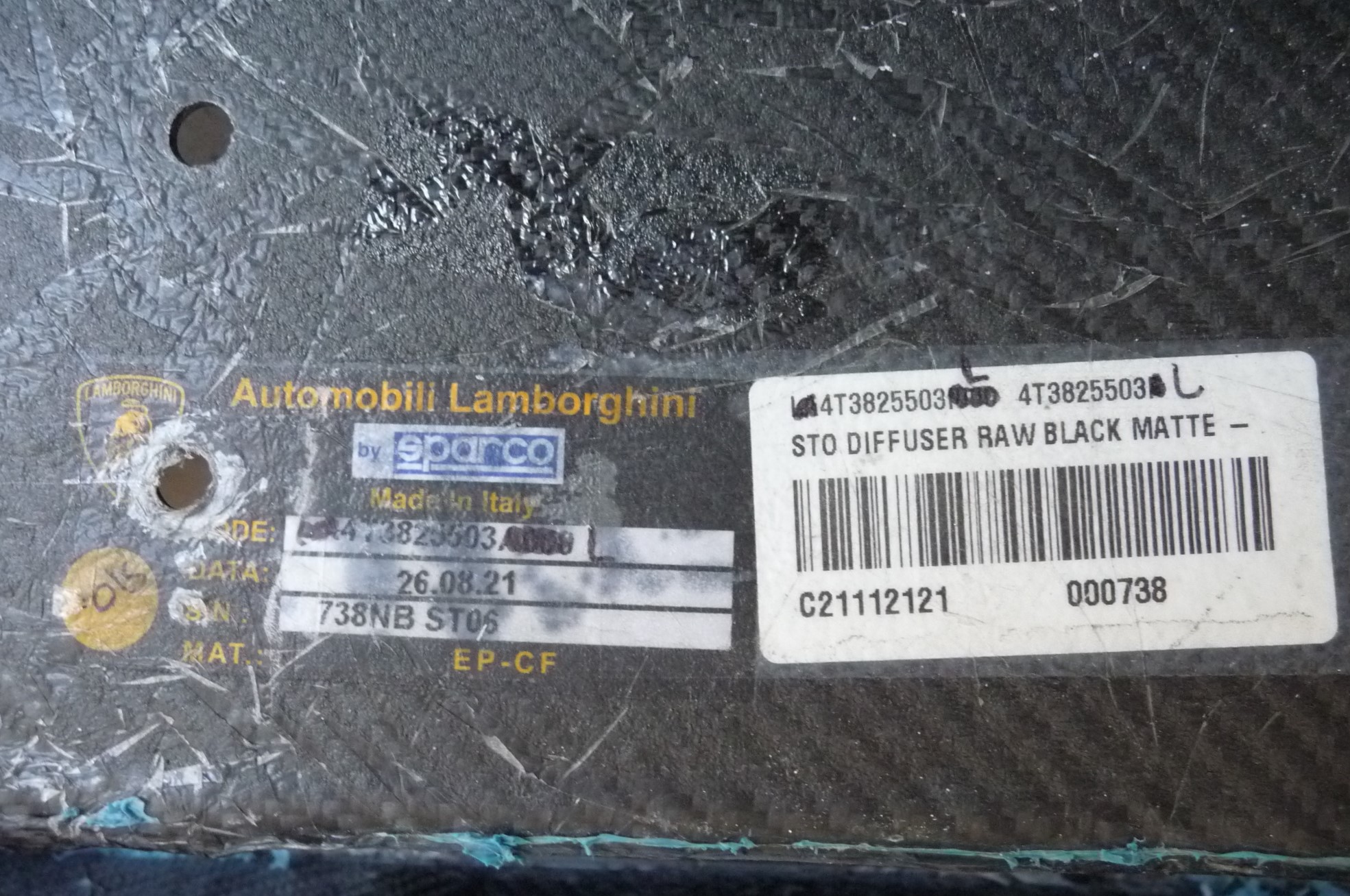 21 22 Lamborghini Huracan STO Rear Bumper Diffuser Carbon Fiber ...