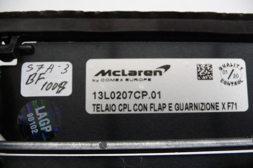 2016 McLaren 540C 570S Radiator Blind Cooling Flap 13L0207CP.01 OEM A1 ...