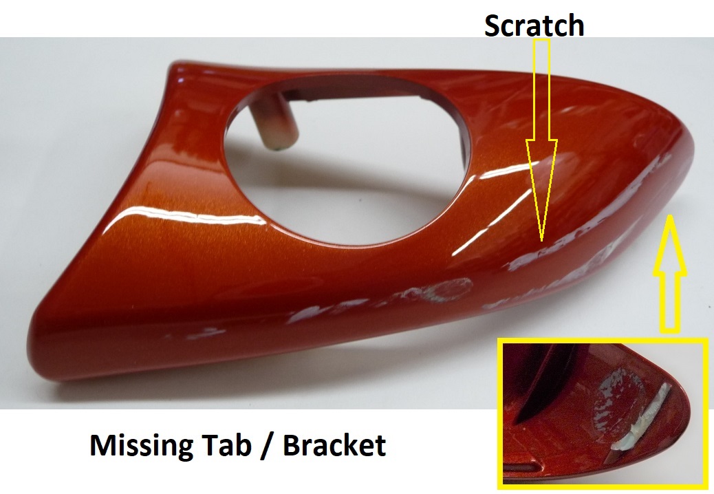 2018 2019 2020 2021 2022 McLaren P14 720s Right Lower Mirror Cover ...