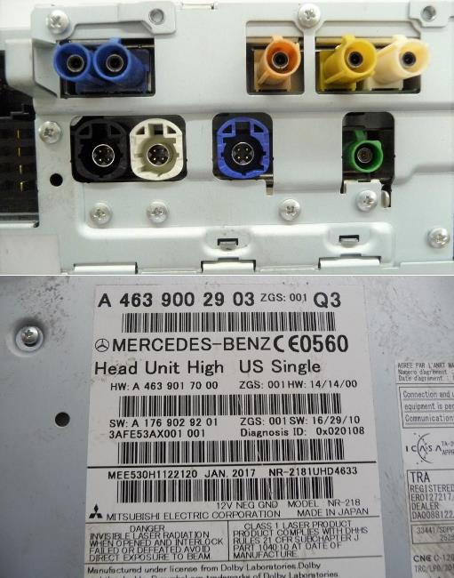 Mercedes Benz W463 G Class Head Control Unit A4639002903 OEM A1 | LA ...