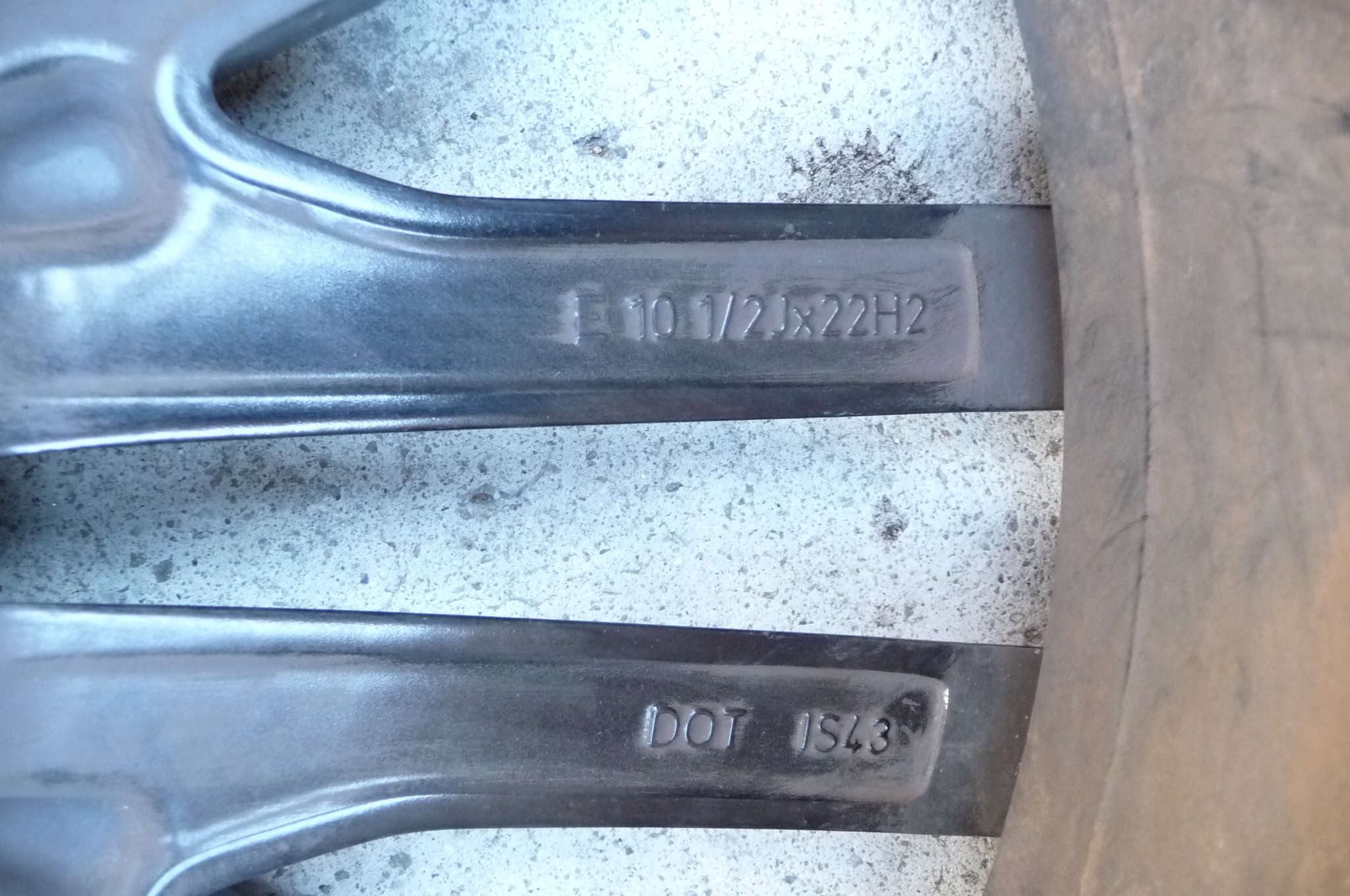 2019-2022 BMW X5 X6 22"x10.5 Rear Glossy 15 Spoke Black 5x112 Rim ...