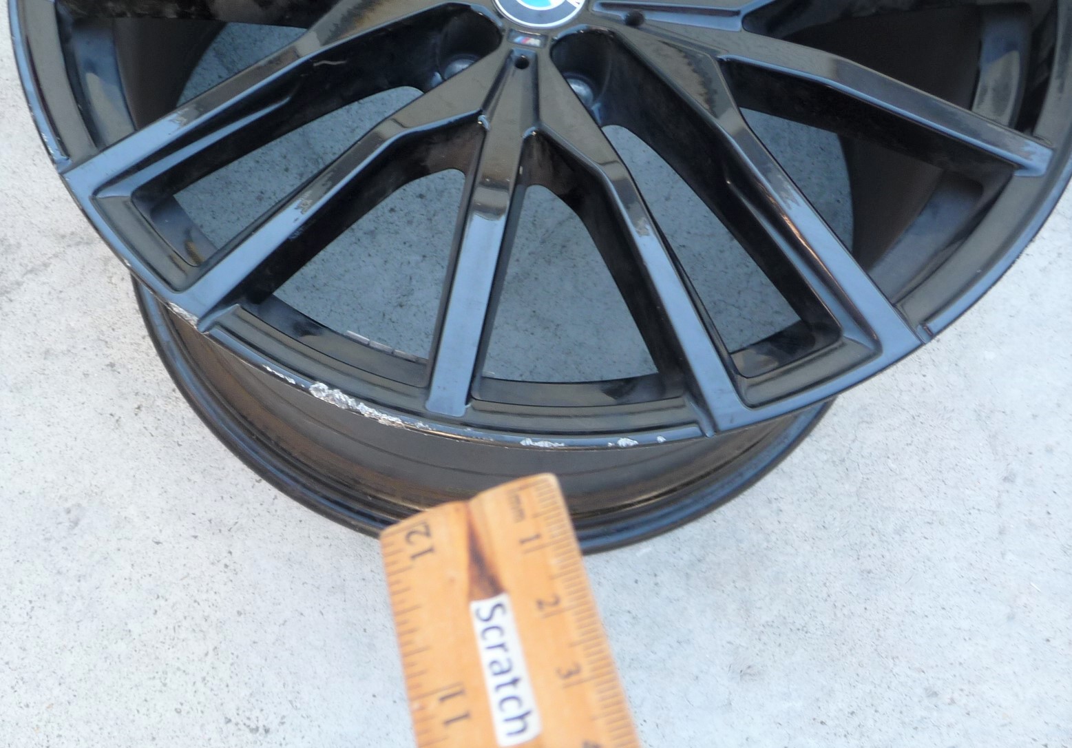 2019-2022 BMW X5 X6 22"x10.5 Rear Glossy 15 Spoke Black 5x112 Rim ...