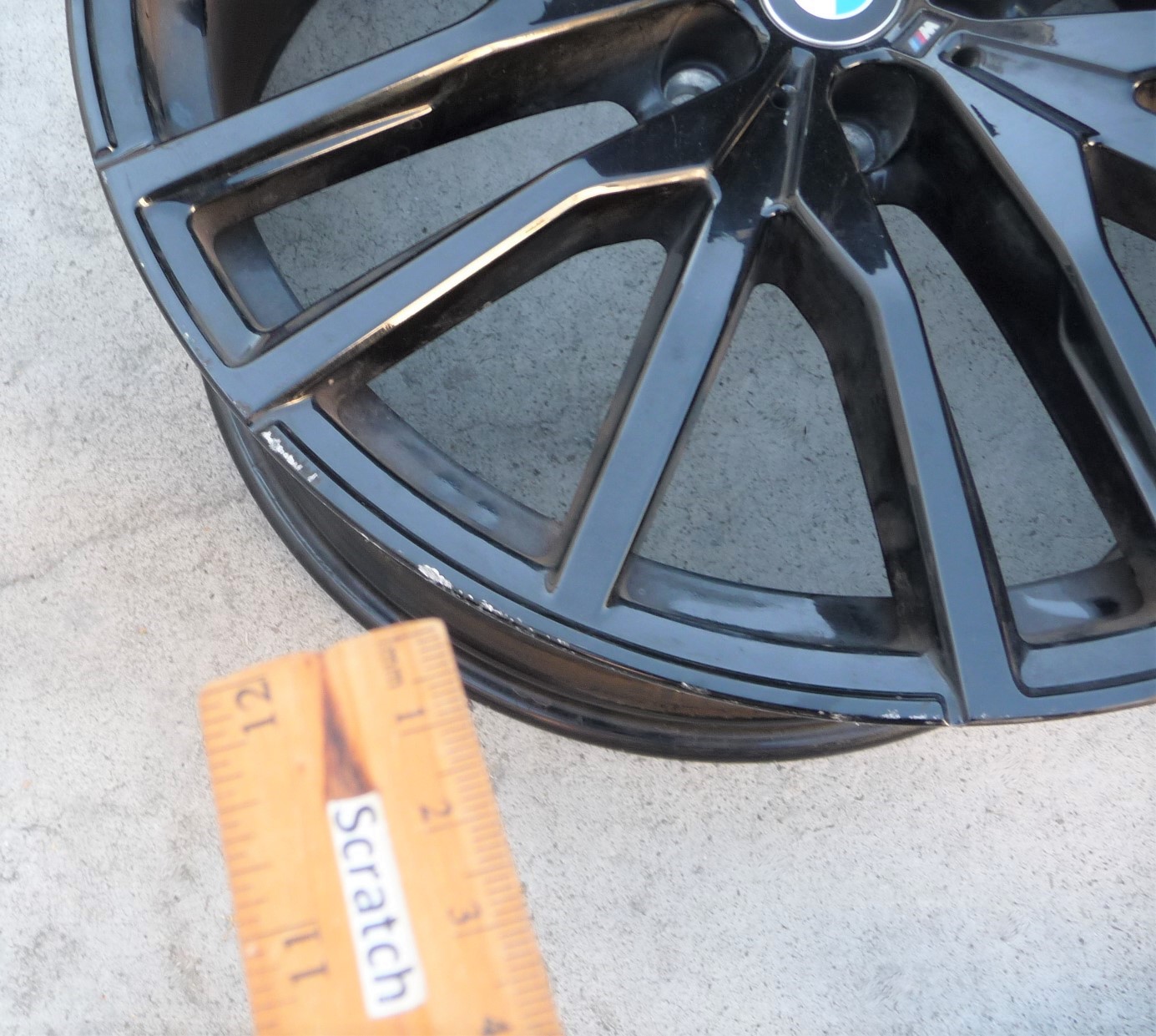 2019-2022 BMW X5 X6 22"x10.5 Rear Glossy 15 Spoke Black 5x112 Rim ...