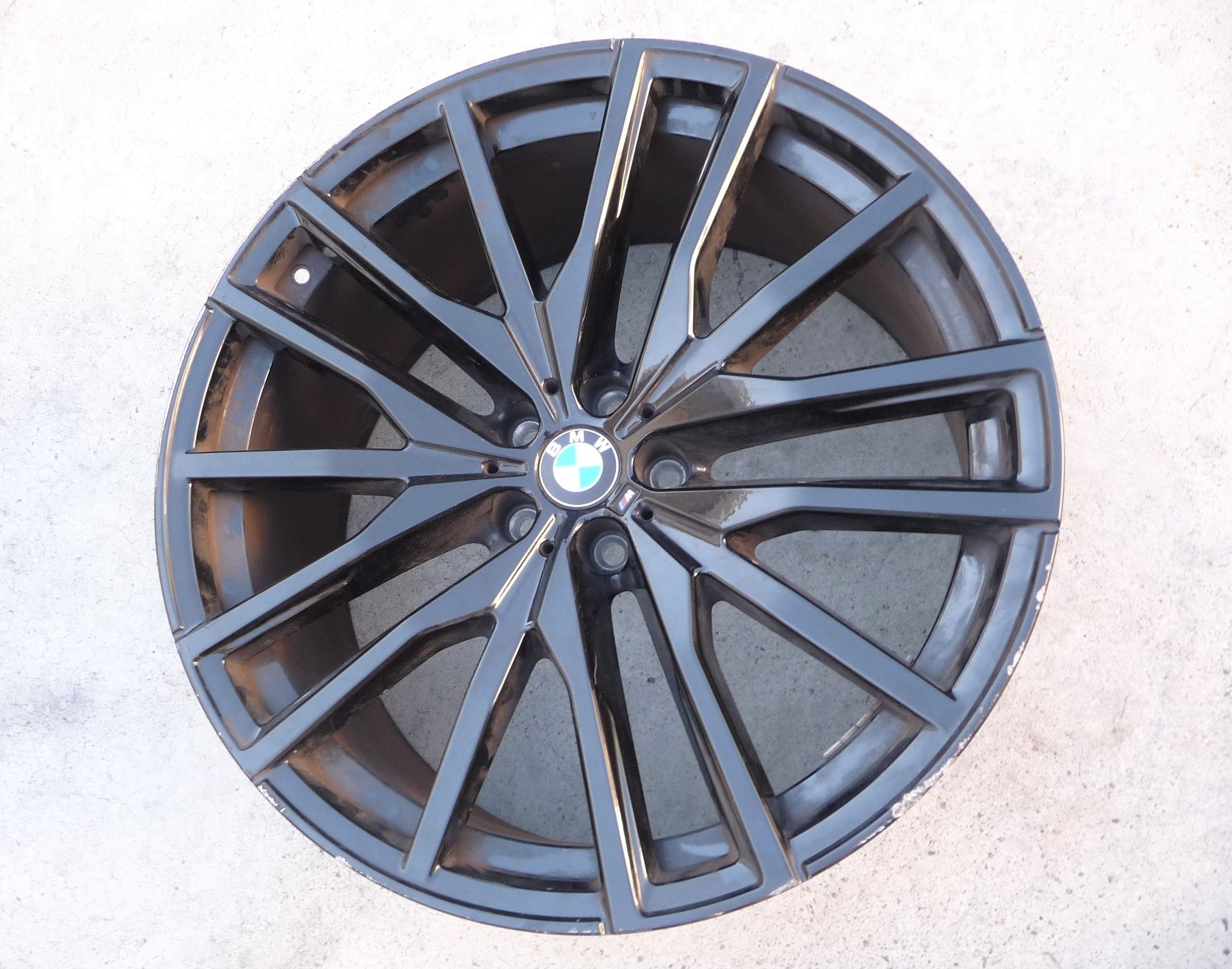 2019-2022 BMW X5 X6 22"x10.5 Rear Glossy 15 Spoke Black 5x112 Rim ...