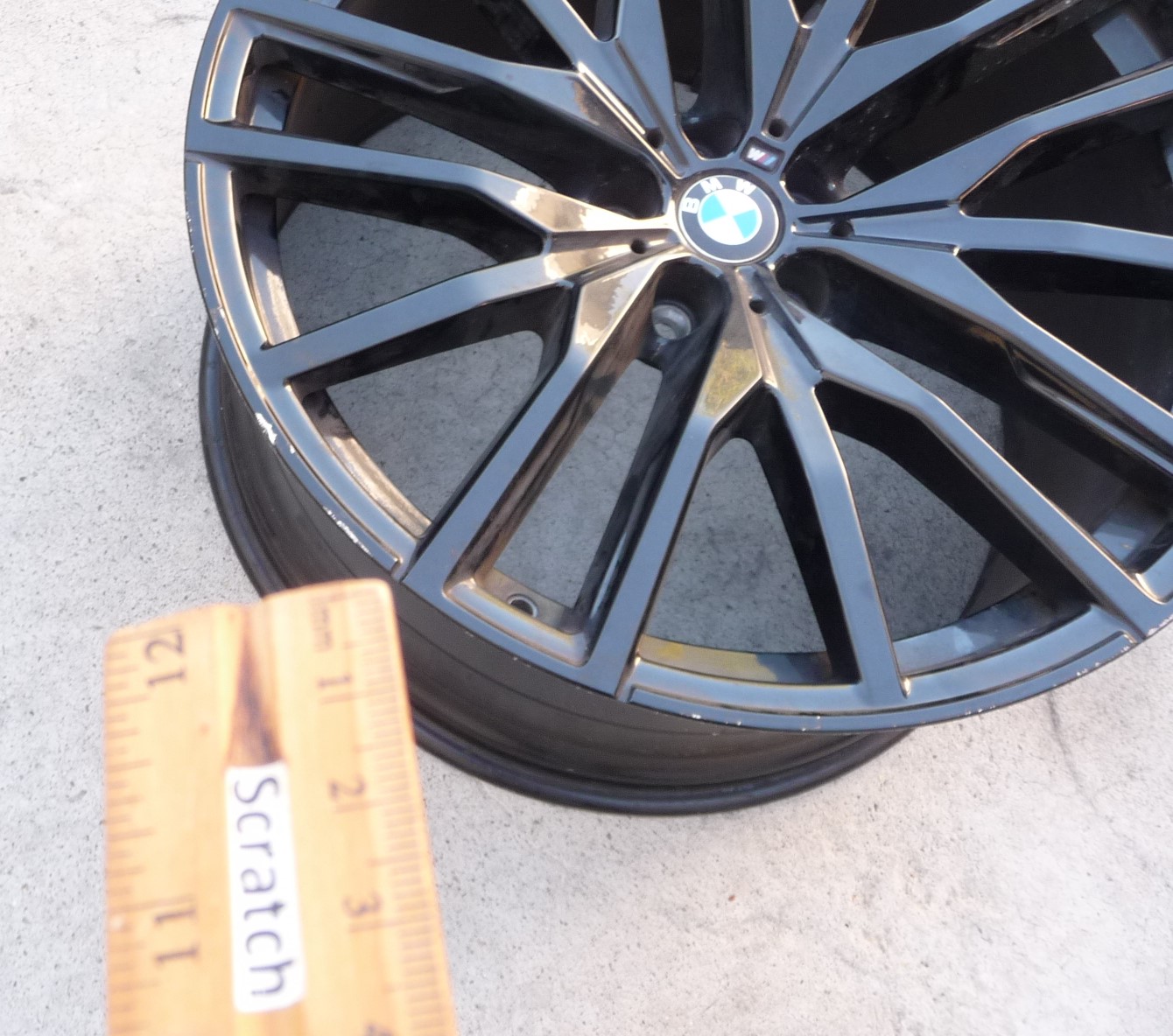 2019-2022 BMW X5 X6 22" 10.5 Rear Glossy 15 Spoke Black 5x112 Rim ...