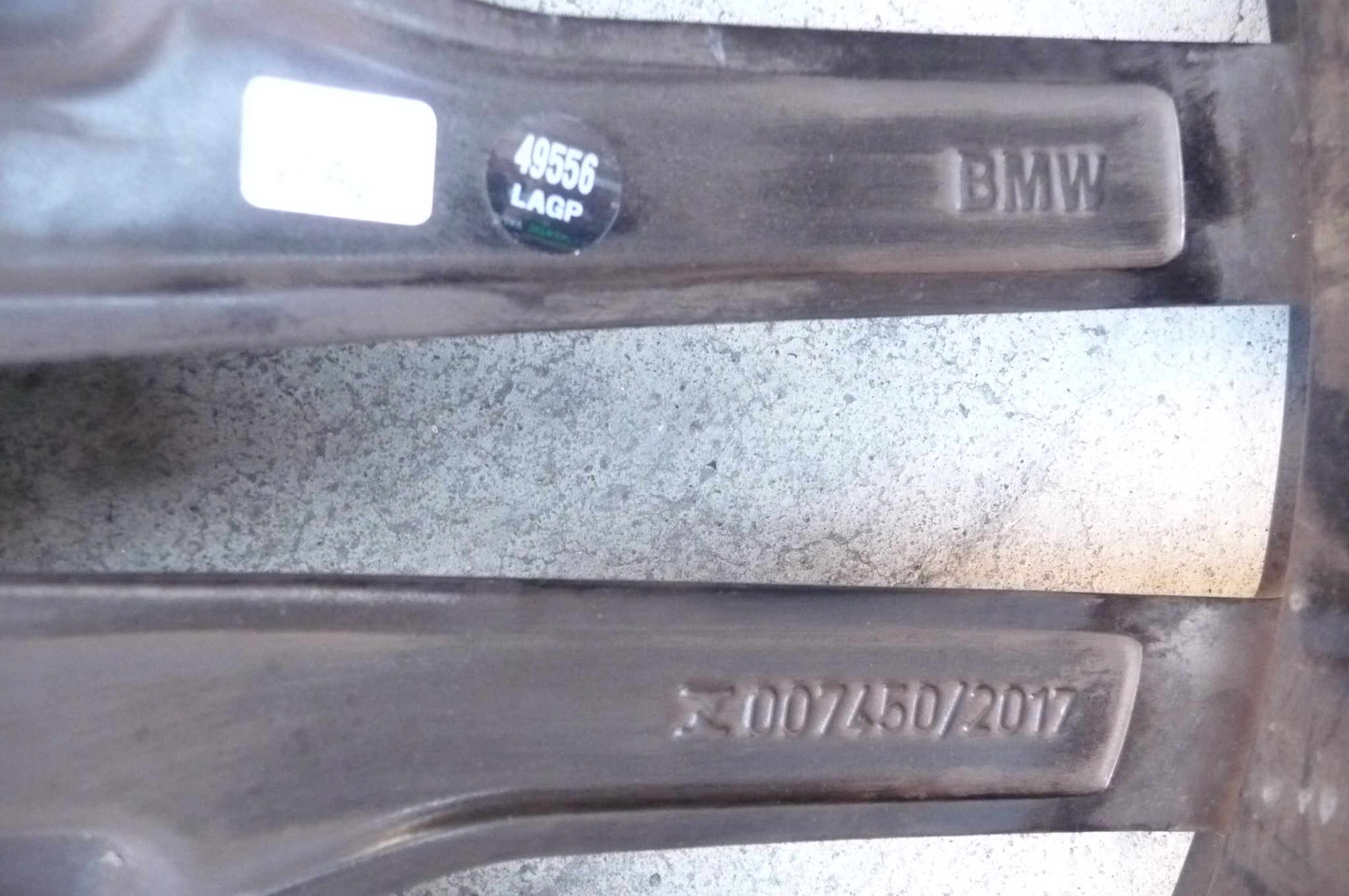 2019-2022 BMW X5 X6 22" 10.5 Rear Glossy 15 Spoke Black 5x112 Rim ...