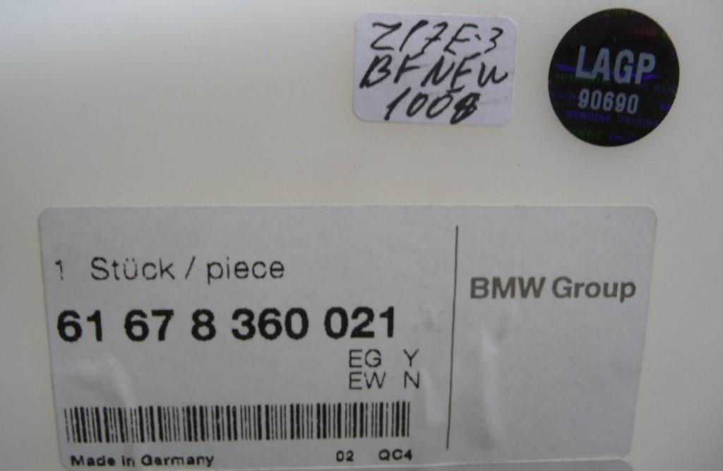 1991-1997 BMW E31 840Ci 850Ci 850i Fluid Container 61678360021 OEM A1 ...