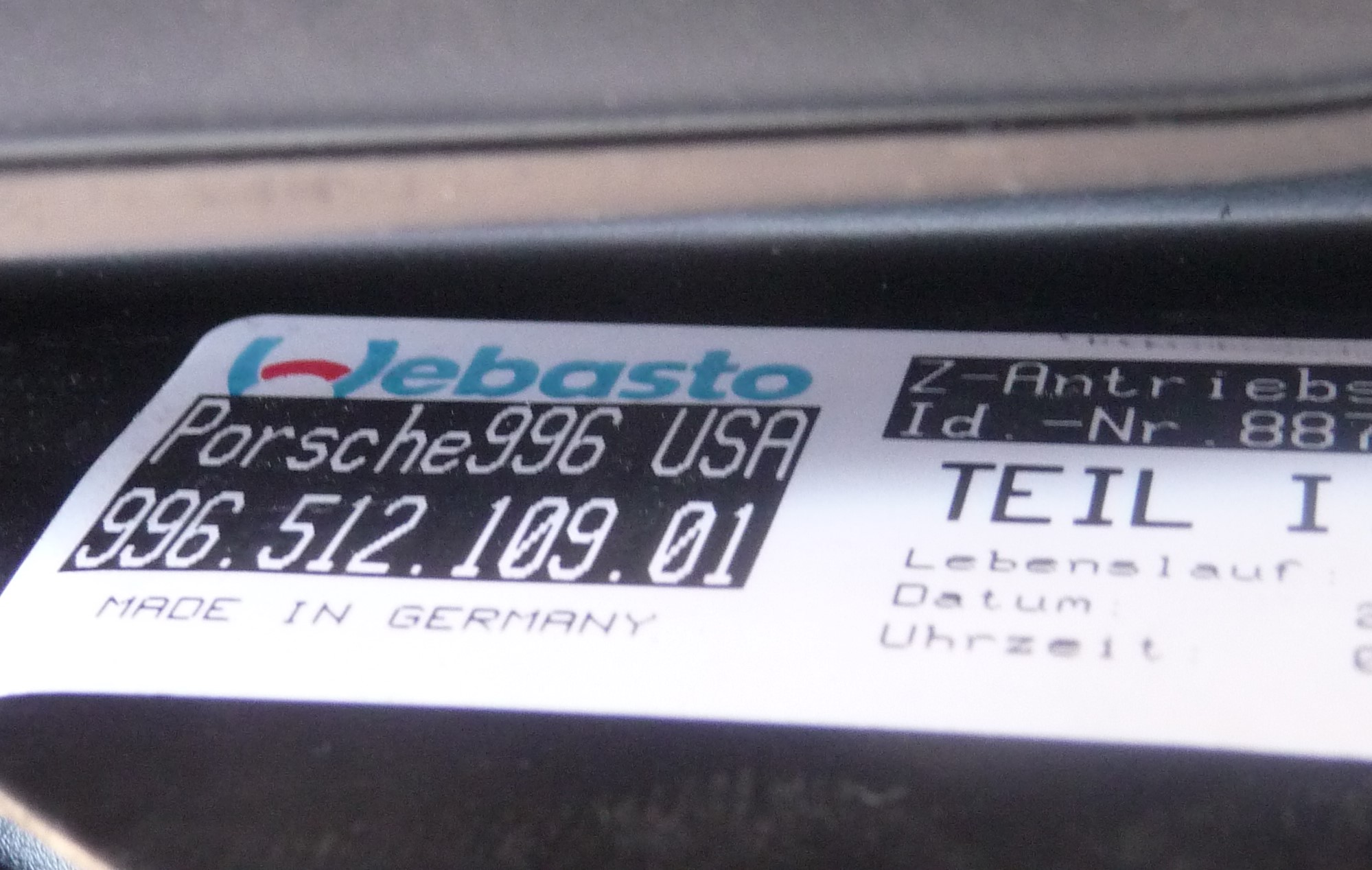 1999-2004 Porsche 911 996 Carrera Trunk Lid Bonnet Engine Cover ...