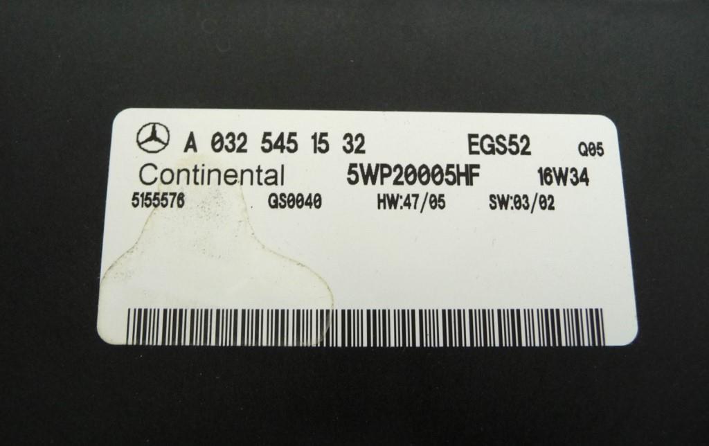 2003 Mercedes Benz SL500 TCU Transmission Control Module A0325451532 ...