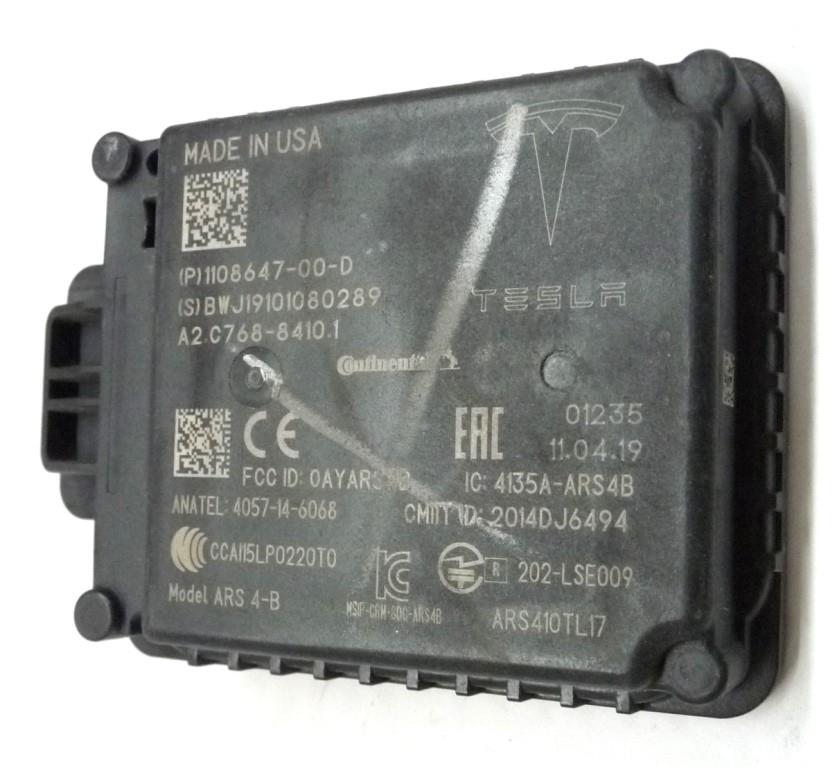 17-23 Tesla Model 3 S X Y Front Radar Distance Control Module 1108647 ...