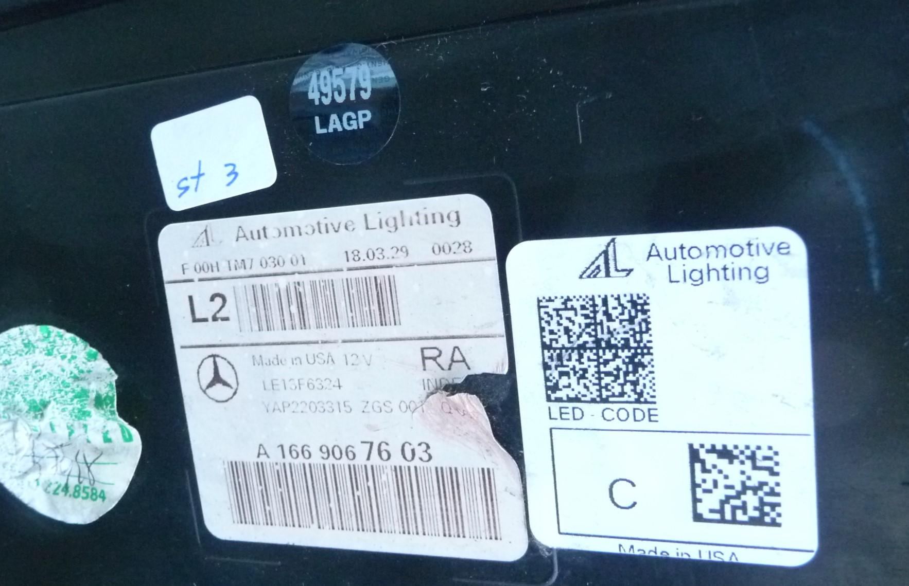 2016-2018 Mercedes Benz X166 GLE Right Full LED Headlight 1669067603 ...