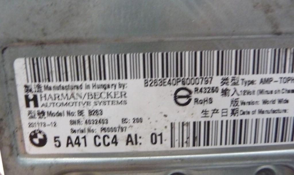 2016-2020 BMW F30 F32 F33 Top-Hifi System Radio Amplifier 65125A41CC4 ...