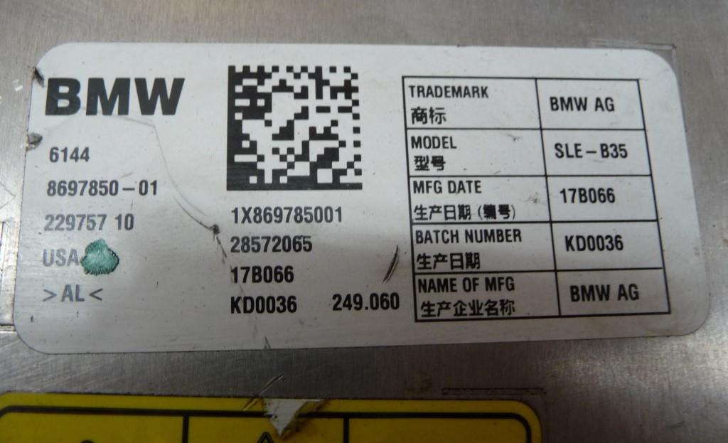 2016-2018 BMW F15 X5 Control Unit, KLE Convenience Charging 61448697850 ...