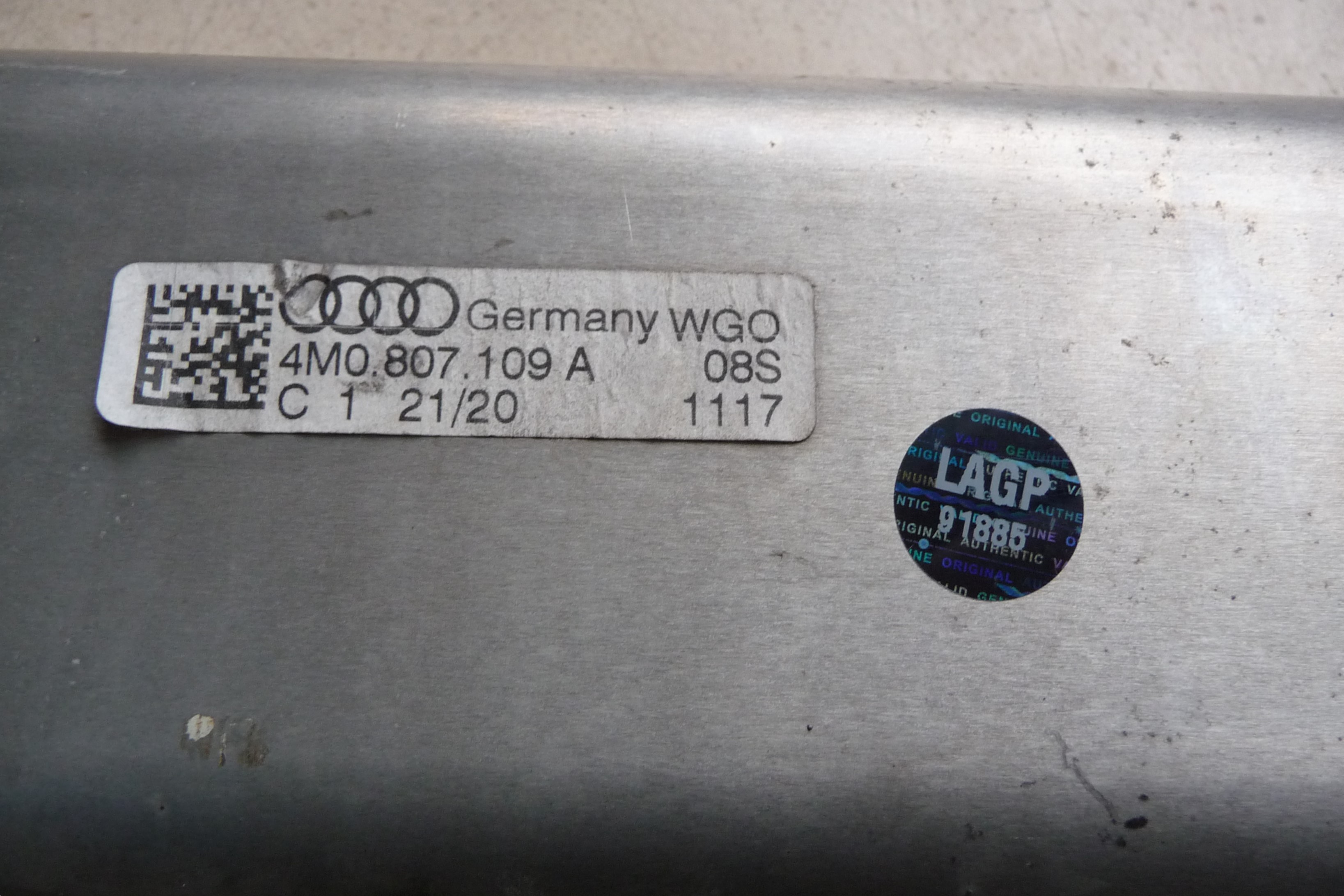 2016 2017 2018 Audi Q7 Front Bumper Reinforcement Bar Rebar 4M0807109A ...