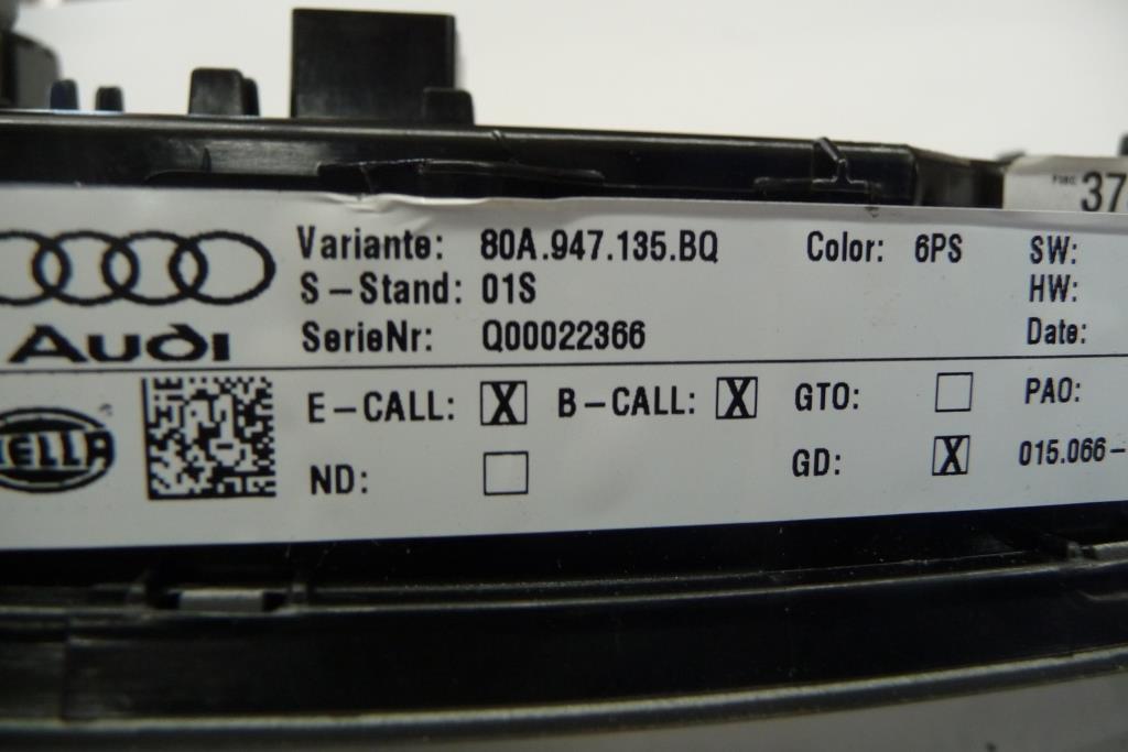 2021-2023 Audi Q5 SQ5 Overhead Console Dome Light, Black 80A947135BQ6PS ...