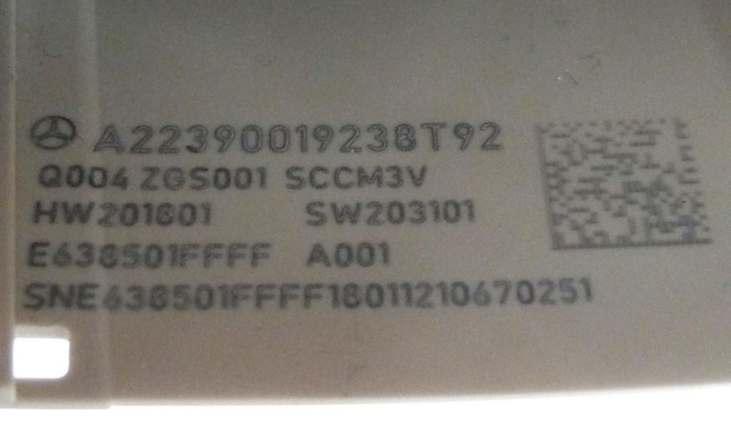 22-23 Mercedes Benz W223 Steering Column Control Unit A2239001923 8T92 ...