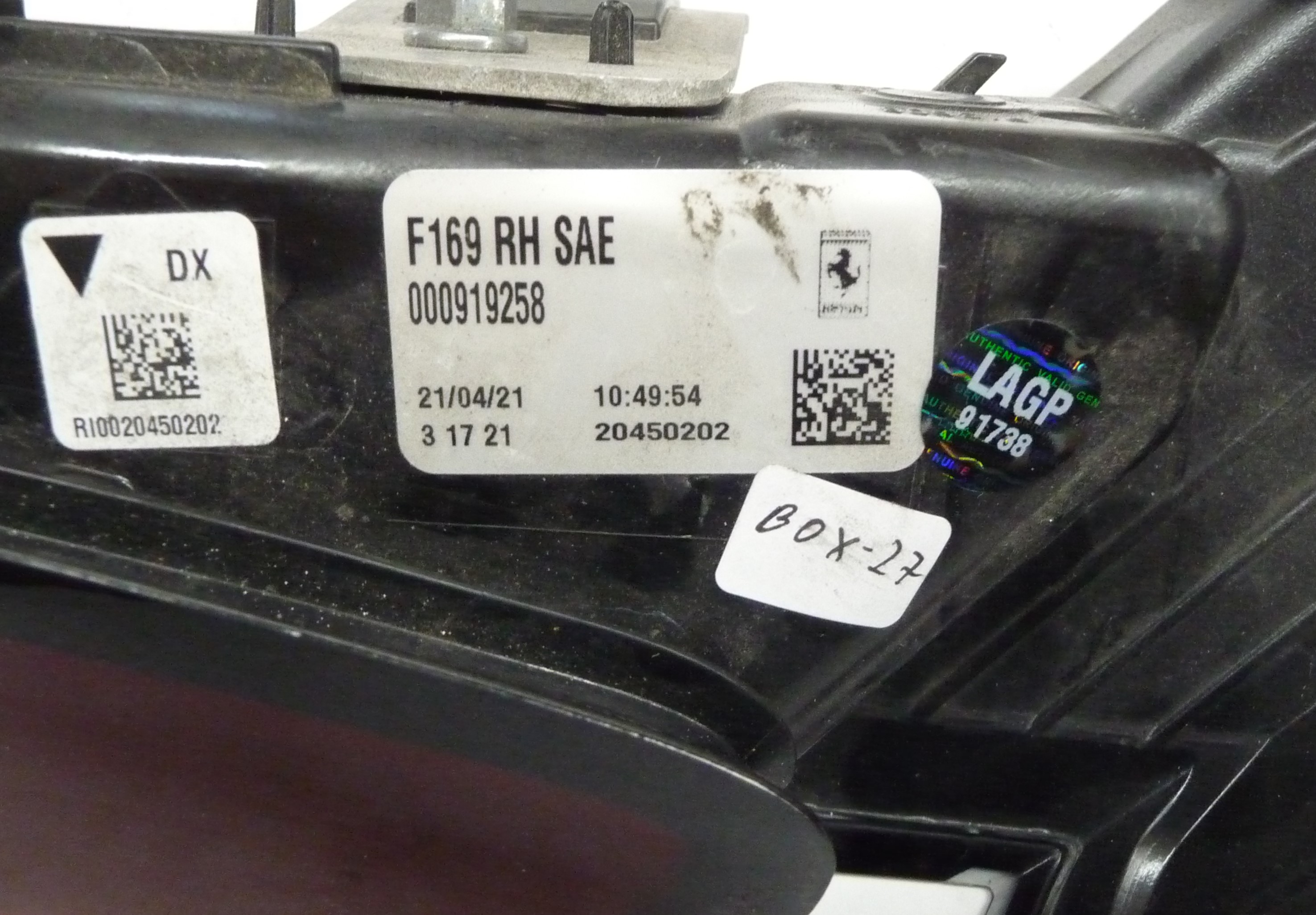 2021-2023 Ferrari Roma F169 Rear Right Taillight Lamp Light 919258 ...