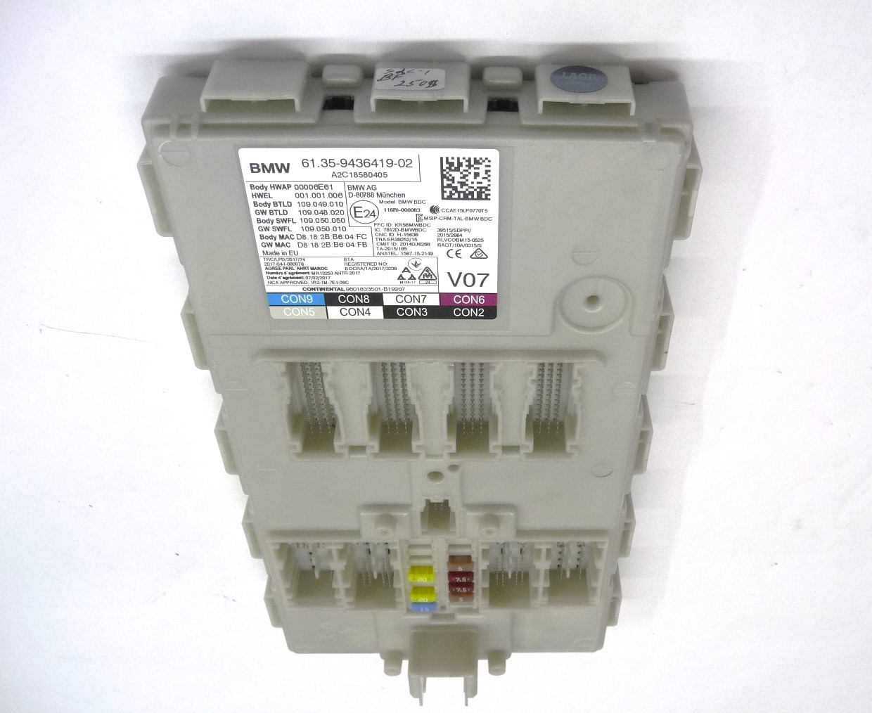 2019 BMW G01 X3 Comfort Onboard ECU Control Unit 61359436419 OEM A1 ...