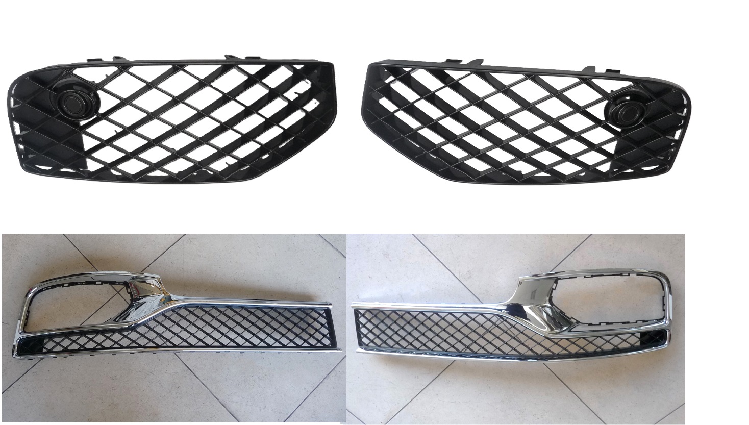 2021-2023 Bentley Flying Spur Right Front Bumper Lower Grille Set OEM ...