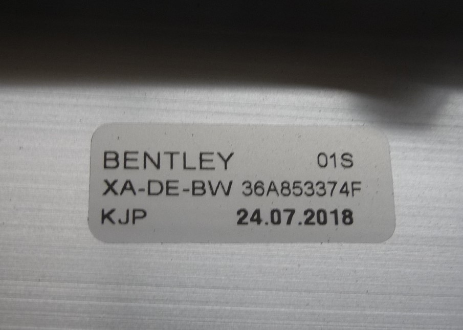 2016-2020 Bentley Bentayga Front Right Scuff Plate Sill Panel ...