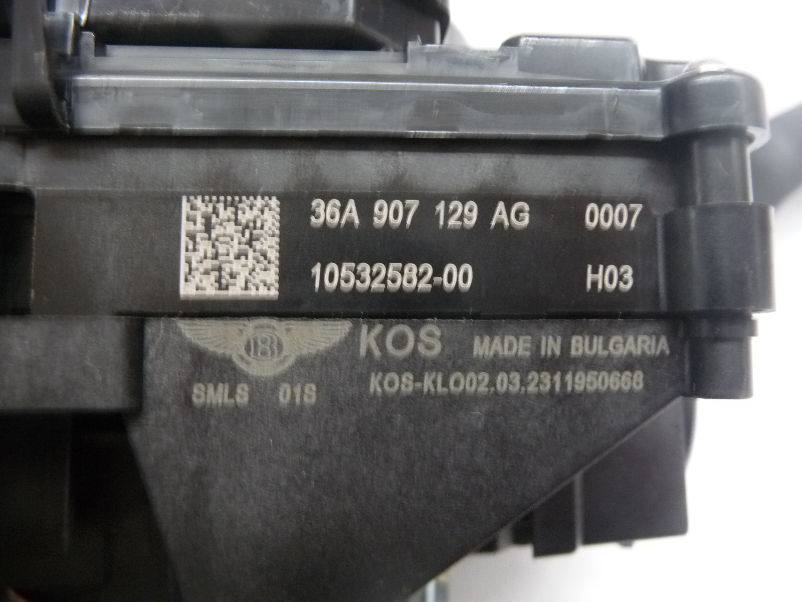 2016-2022 Bentley Bentayga Steering Column Combination Switch ...