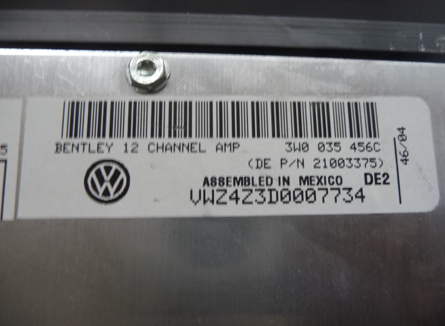 2003-2010 Bentley Continental GT Amplifier Booster Sound System ...