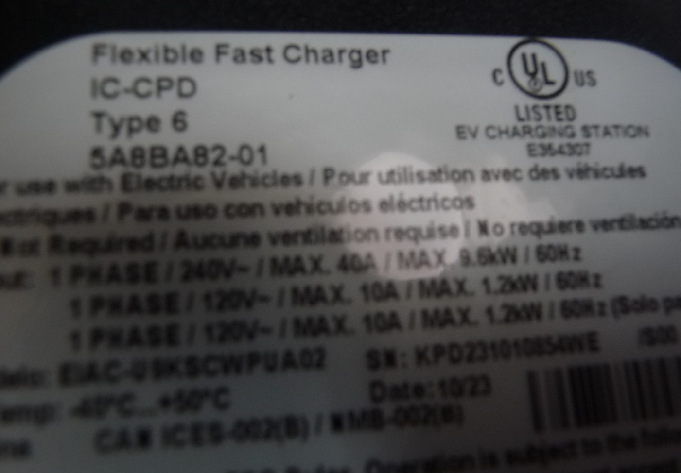 2022-2023 BMW CE04 Flex Charger 61445A8BA82 OEM A1 | LA Global Parts