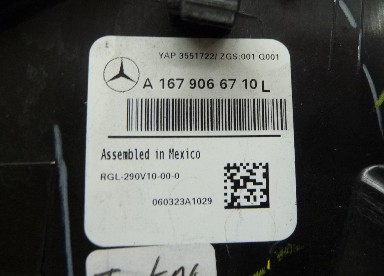 2024 Mercedes Benz V167 GLE Rear Left Driver Side Tail Light ...