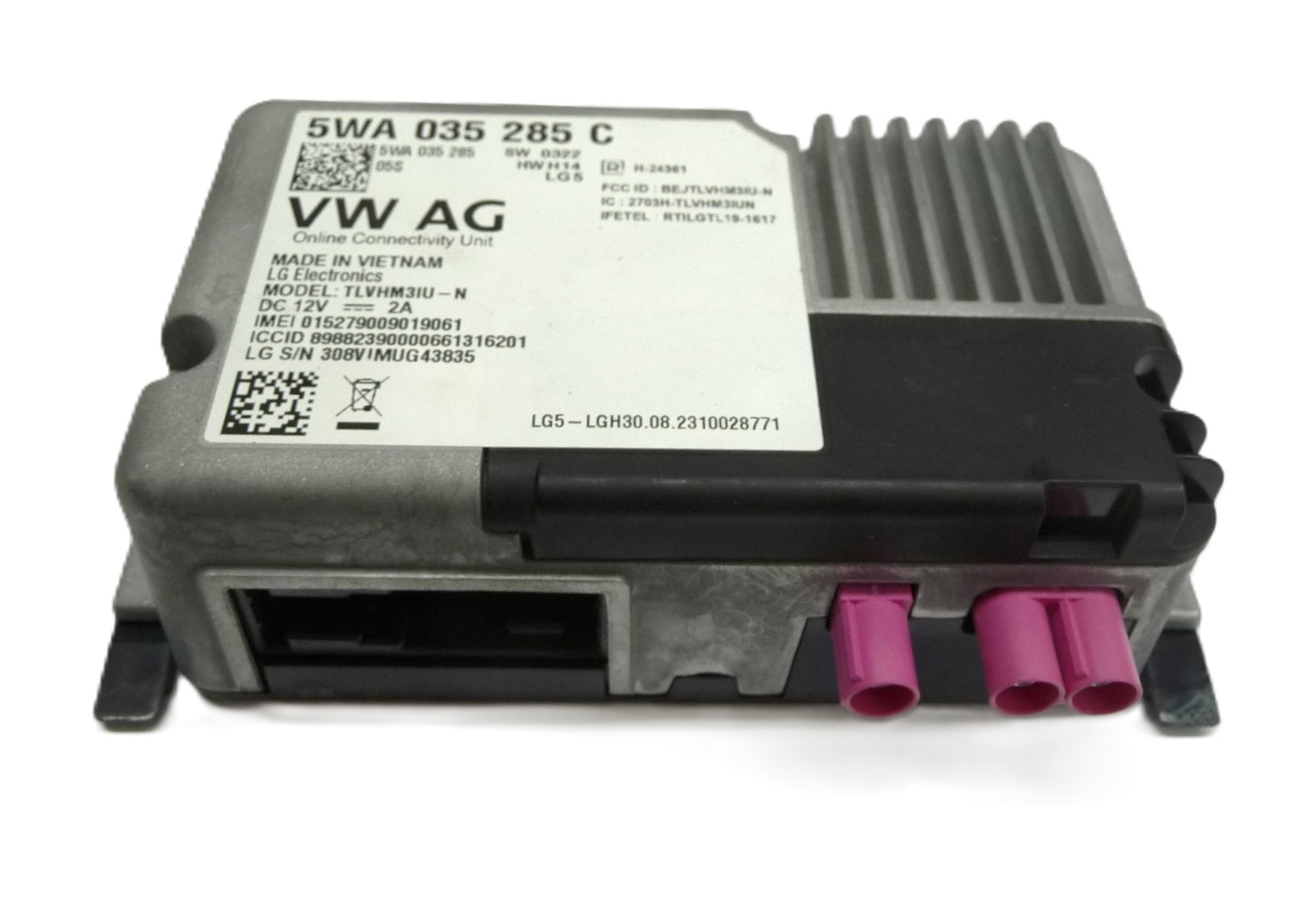 2021-2022 Volkswagen Arteon Tiguan Telematics Control Module 5WA035285C ...