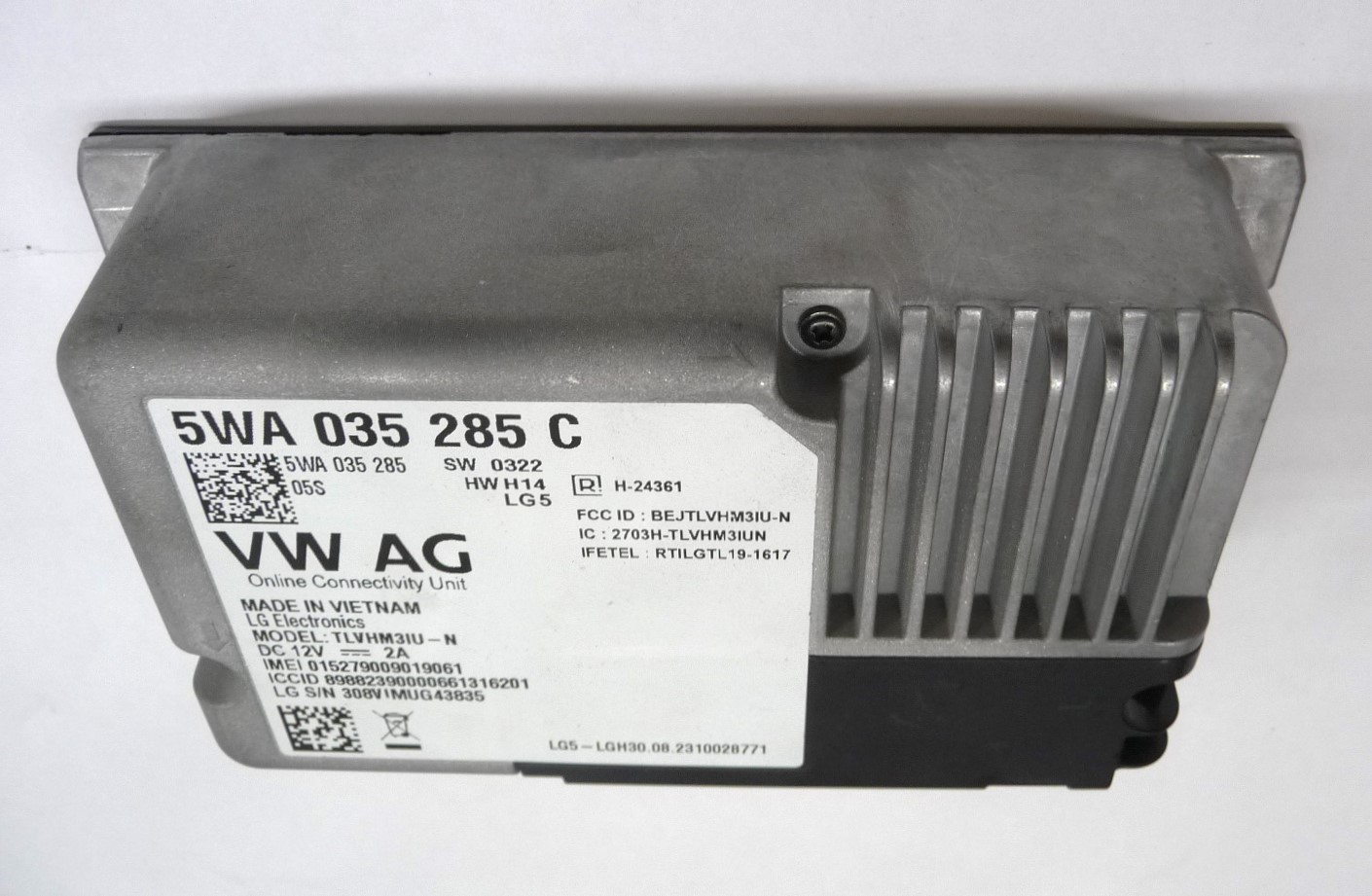 2021-2022 Volkswagen Arteon Tiguan Telematics Control Module 5WA035285C ...