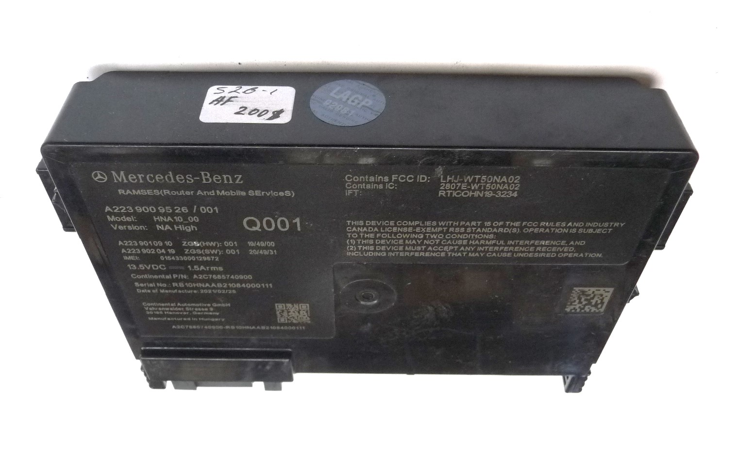 2021 Mercedes Benz S500 S580 GPS Navigation Control Module A2239009526 ...