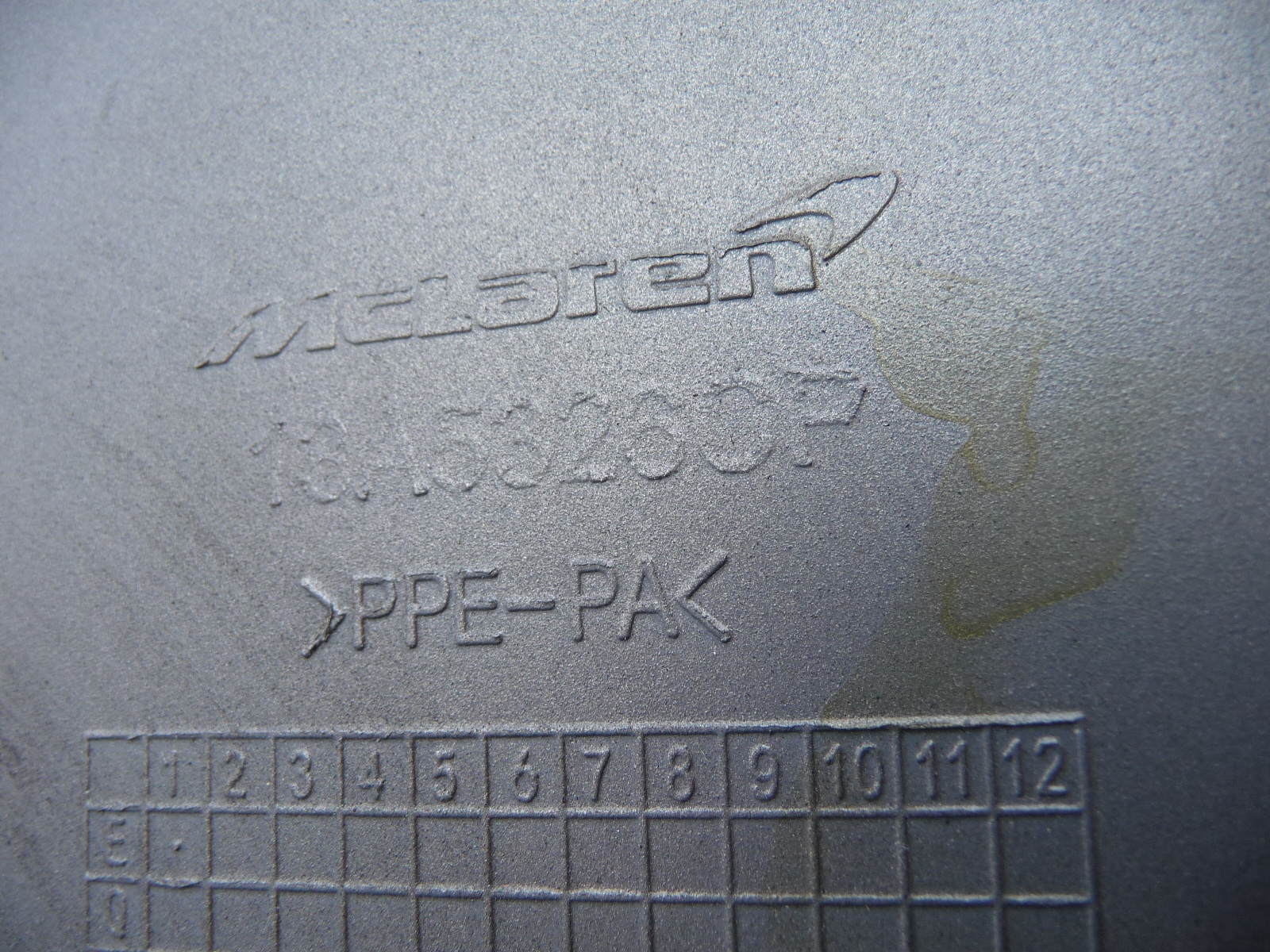 19-20 McLaren 600lt Right Passenger Lower Quarter Wing Cover Panel ...