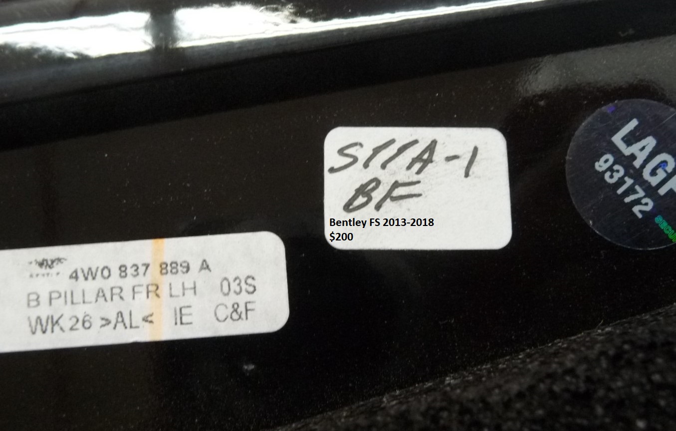 2013-2018 Bentley Flying Spur B-Pillar Cover Plate, Front Left ...