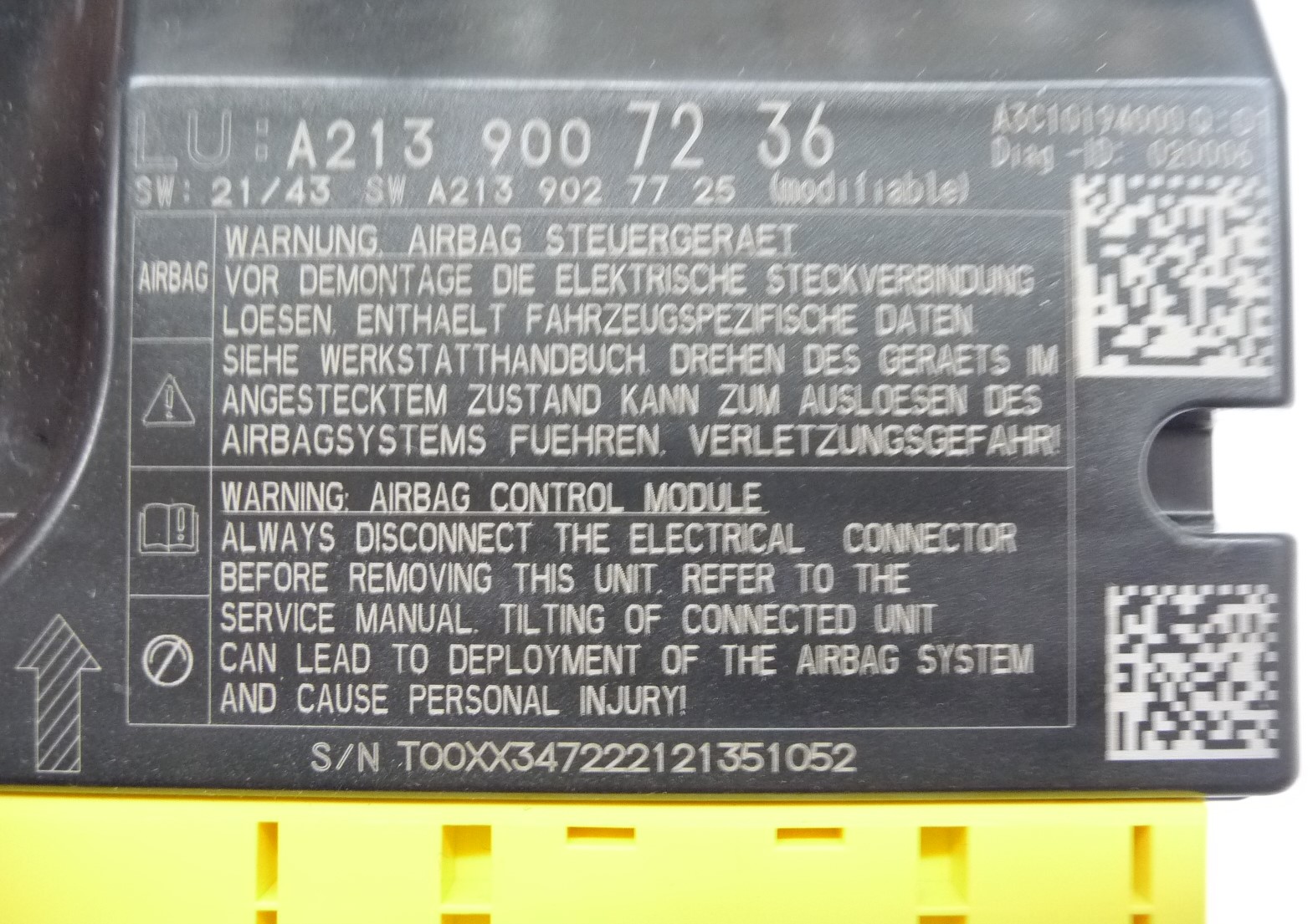 2023 Mercedes Benz AMG GT 43 Safety Control Module A2139007236 OEM A1 ...