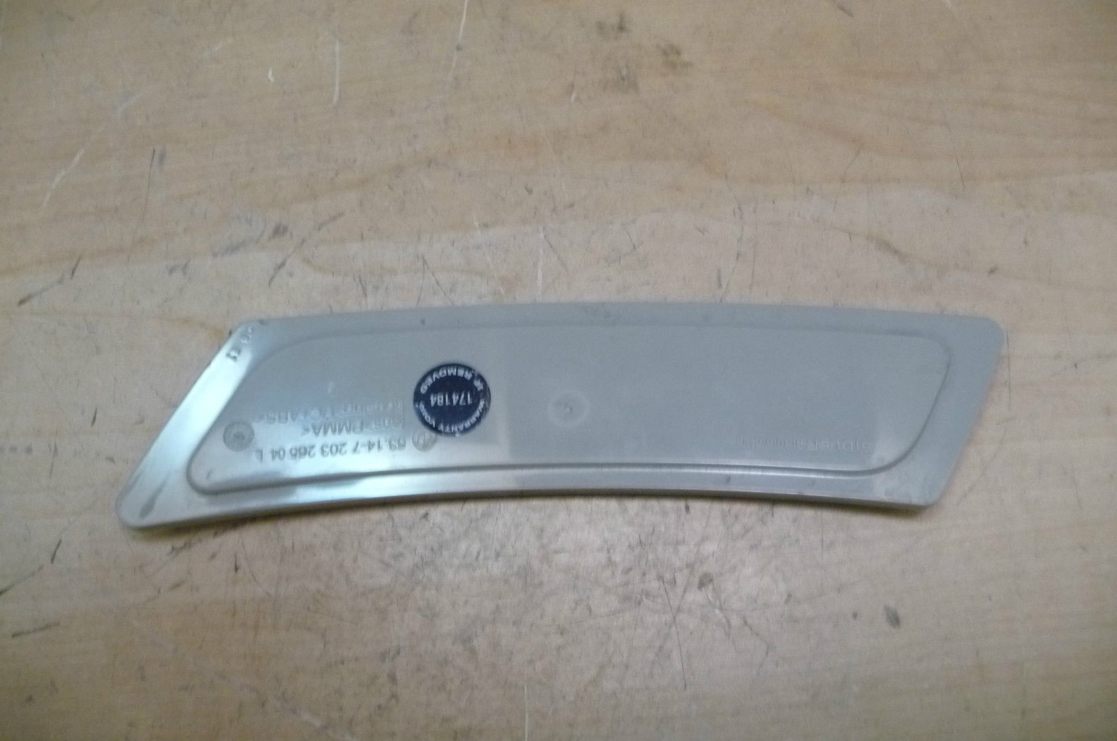 BMW 5 6 Series Driver Left Side Reflector Side Marker 63147203265 OEM ...