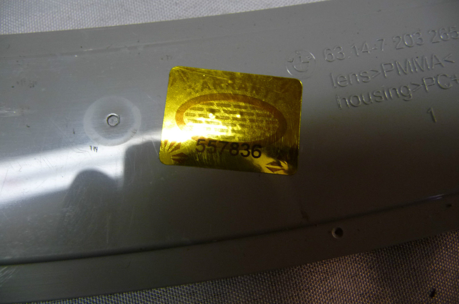 BMW 5 6 Series Driver Left Side Reflector Side Marker 63147203265 OEM ...