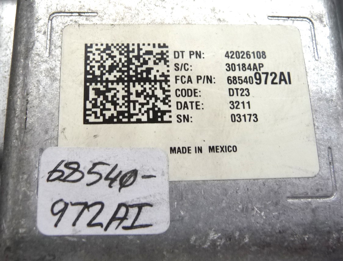 2022-2023 Ram ProMaster 1500 2500 Engine Control Module ECM 68540972AI ...