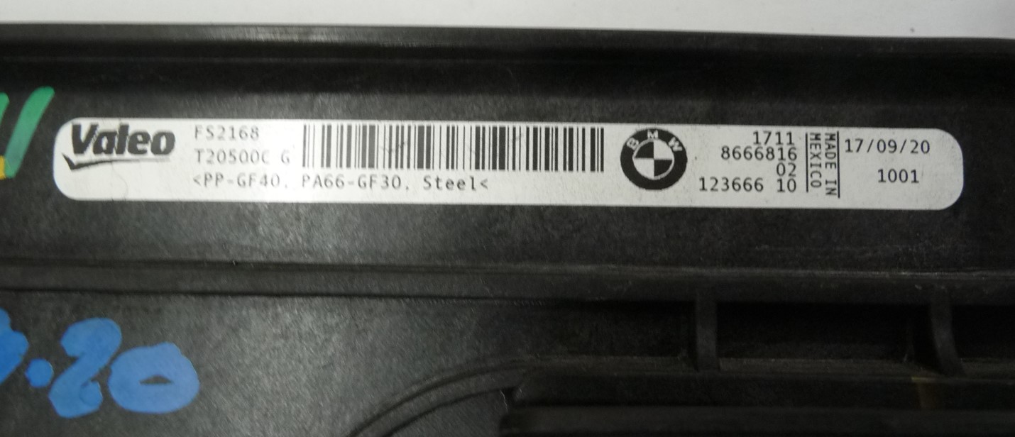 2019-2024 BMW G20 G21 330i Engine Cooling Fan Assembly 17428666816 OEM ...