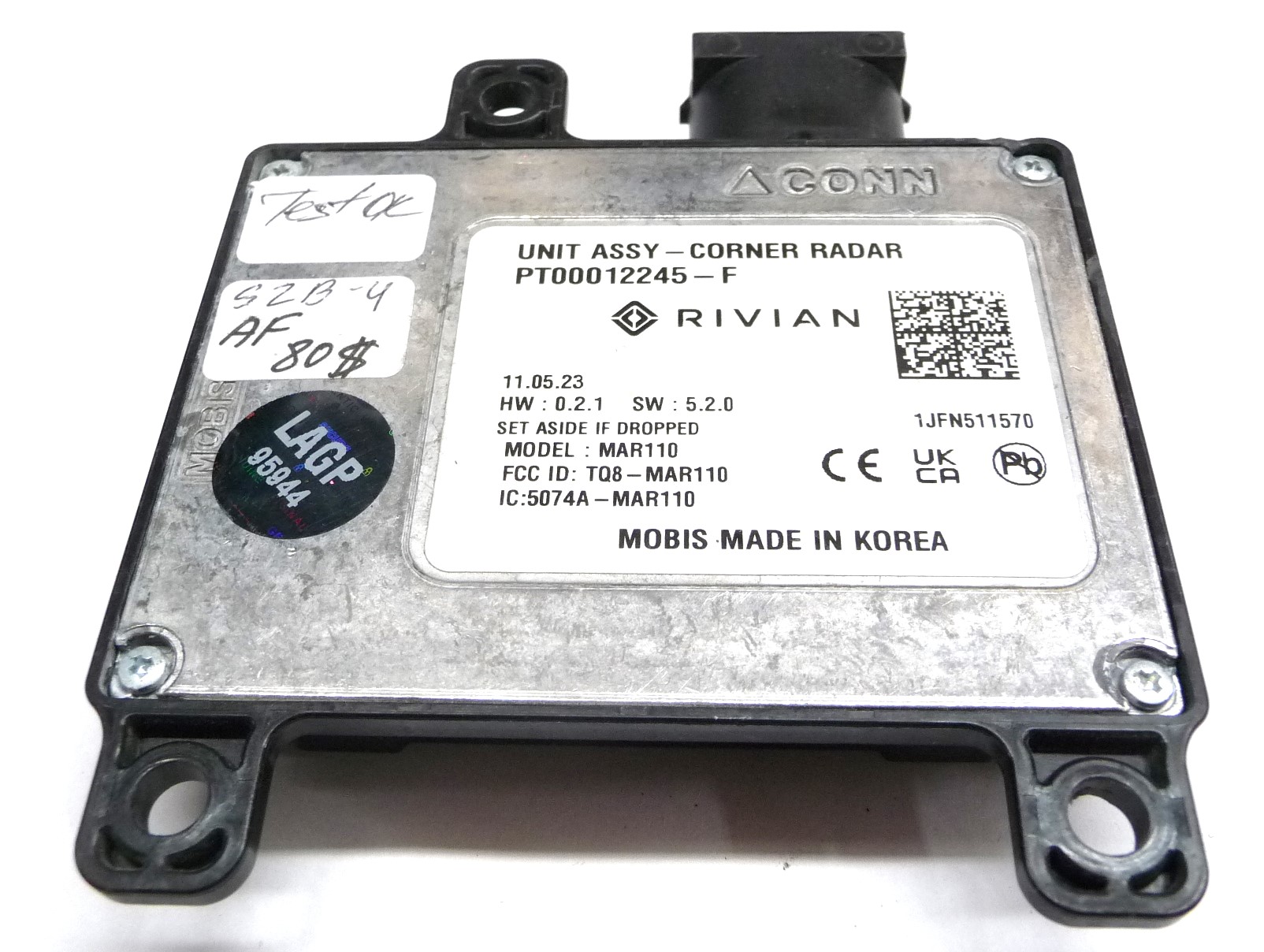2022-2024 Rivian R1T R1S Rear Corner Blind Spot Radar Sensor PT00012245 ...