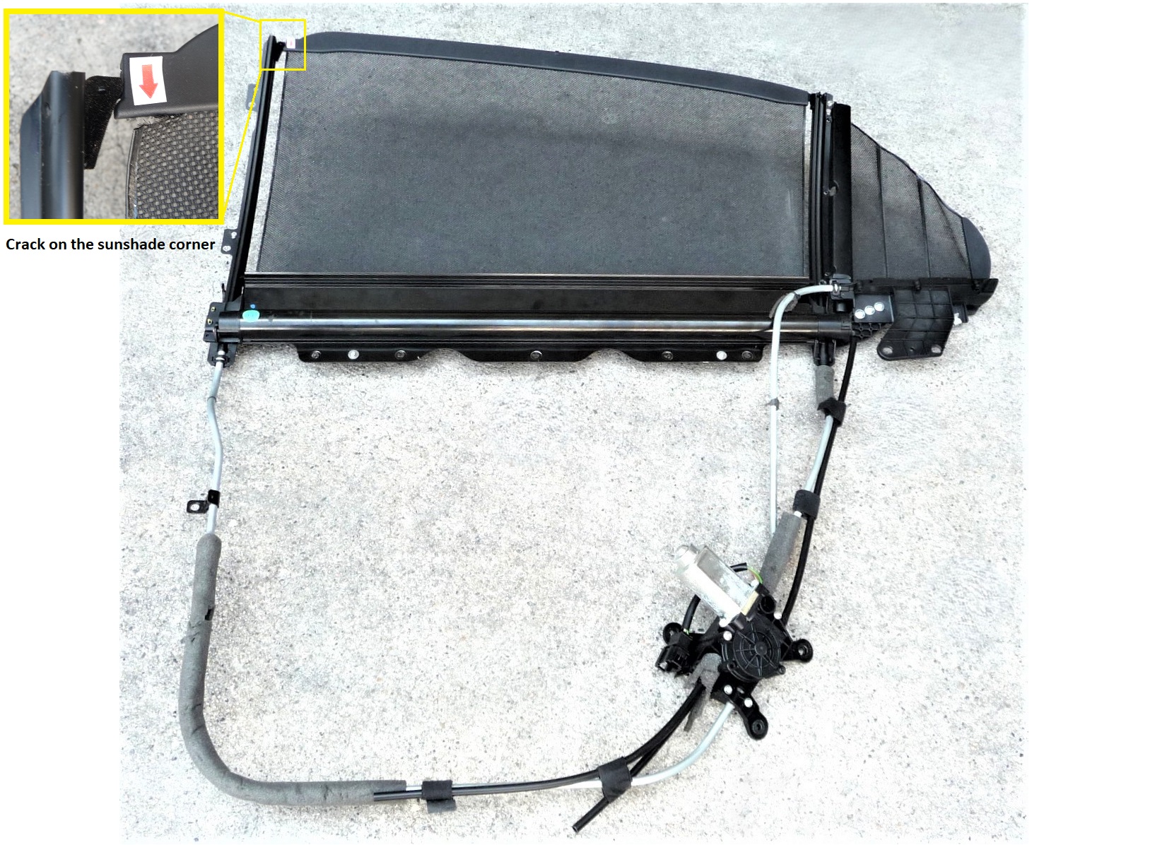 2013-2018 Bentley Flying Spur Rear Right Door Window Sunshade ...
