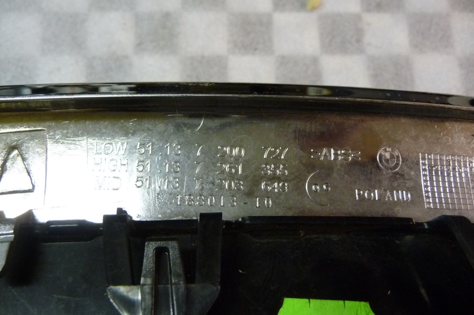 BMW 5 Series Front Left LH Grill Grille 51137203649 OEM OE | LA Global ...