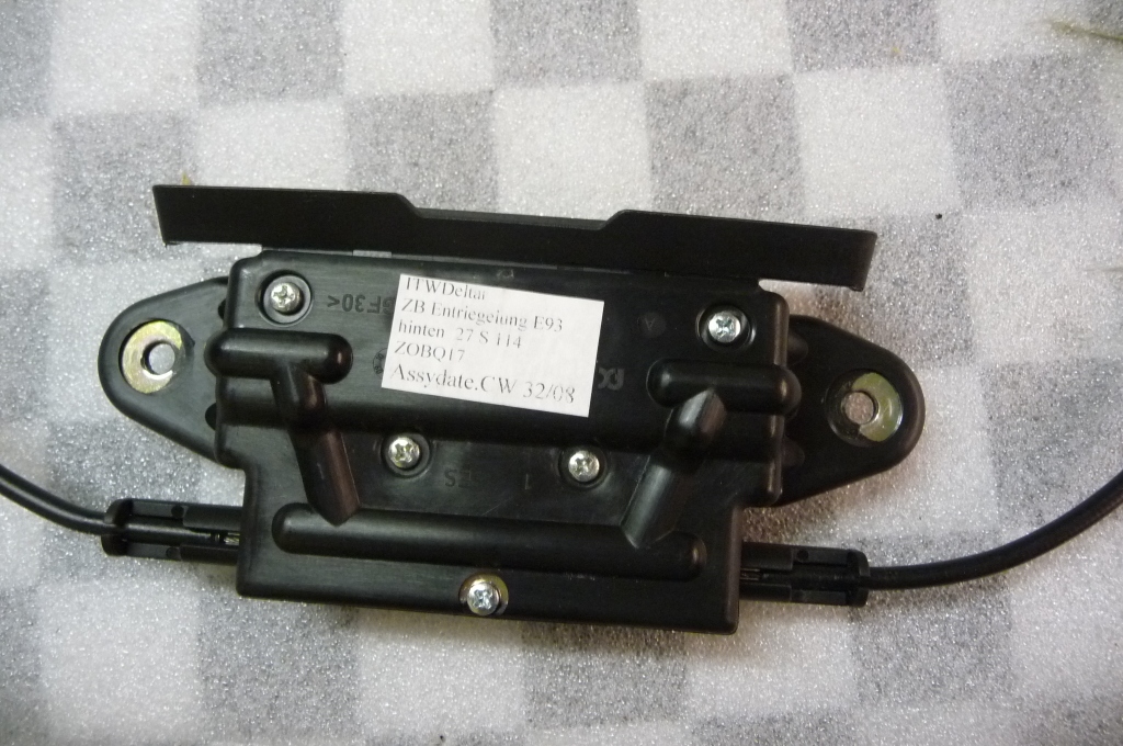 BMW 3 Series M3 Rear Seat Backrest Frame Release 52209113046 OEM OE ...
