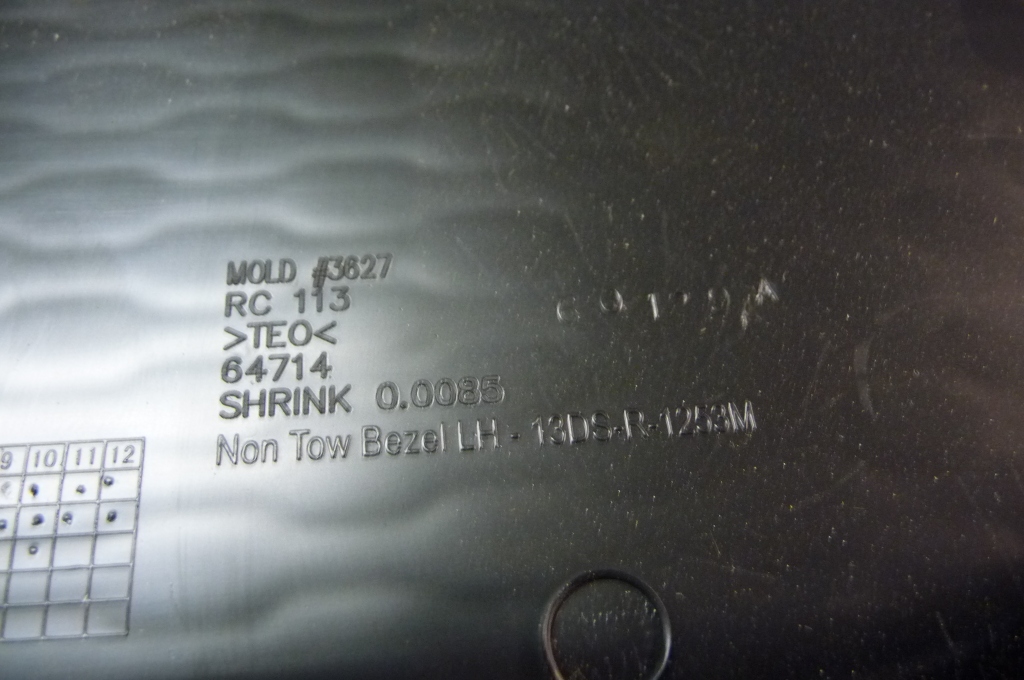 Dodge RAM Front Bumper Lower Left LH Bezel Kit MOPAR 68196984AA OEM OE ...