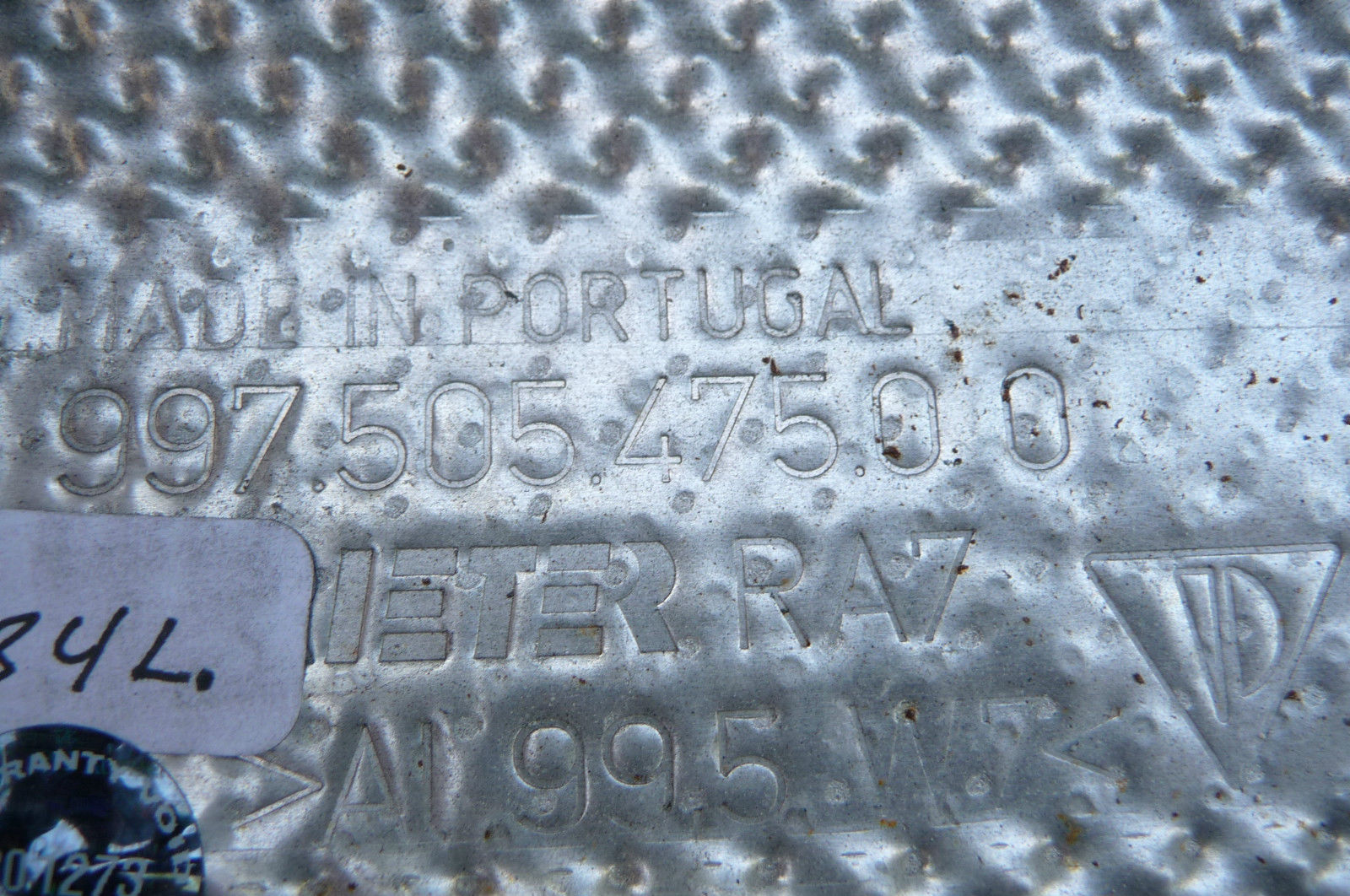 Porsche 911 Carrera Rear Bumper Heat Protection Unit 99750547500 OEM OE ...